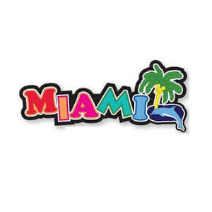 Miami Souvenirs: MIAMI MAGNET PVC