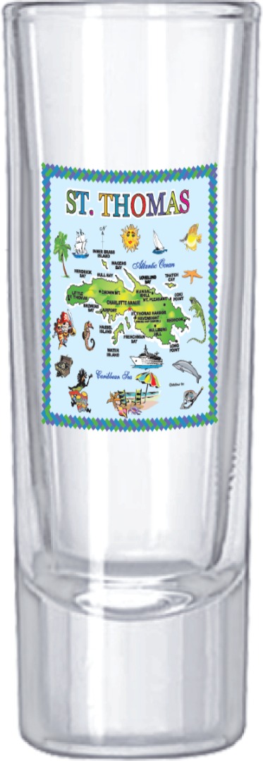 Miami Souvenirs: ST THOMAS MAP SHOOTER