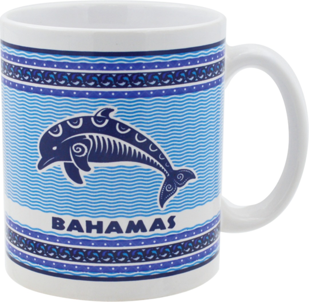 Miami Souvenirs: BAHAMAS MODERNA DOLPHIN MUG IN