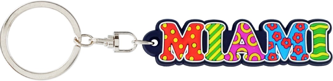 Miami Souvenirs: MIAMI PVC KECHAIN