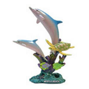 Miami Souvenirs: LARGE BLUE DOLPHIN FIGURINE